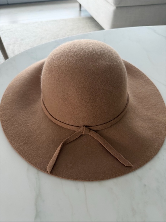 bienvenu | Accessories | Wide Brim 0 Wool Floppy Hat In Camel | Poshmark